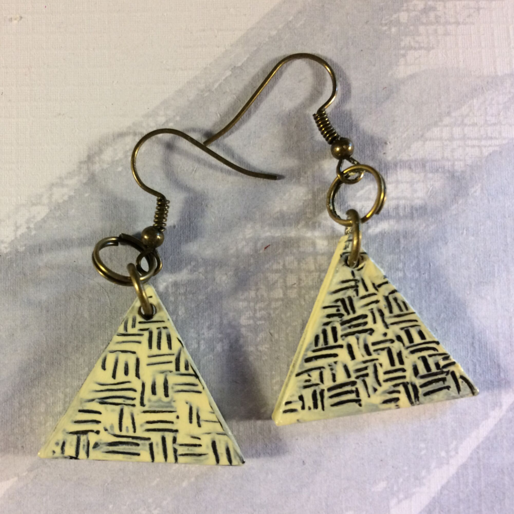 Basket Weave Triangle - Art By Lisle - Seattle Artist and Handmade Jewelry